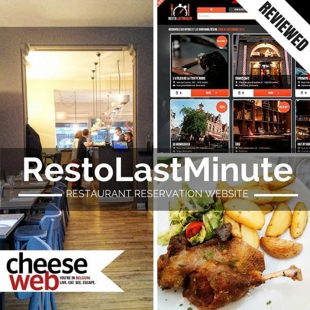 Resto Last Minute Restaurant Booking in Belgium Website Review | CheeseWeb